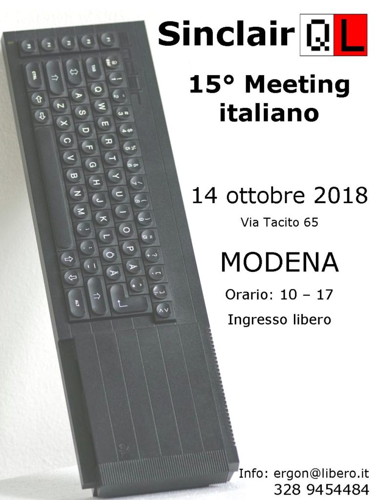 15th. Italian Meeting Sinclair QL – Quantum Technology